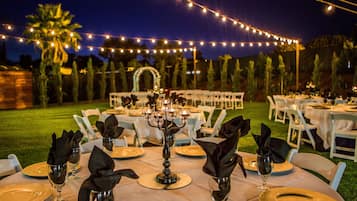 Área externa para casamento