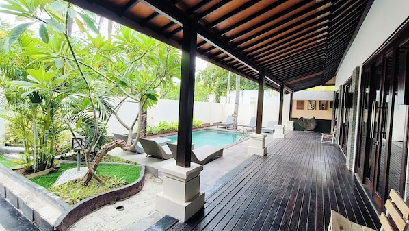 Villa Familiar, 4 quartos, piscina privativa | Vista para o jardim