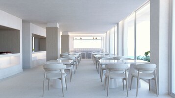 Café da manhã com buffet grátis todos os dias