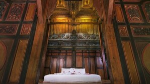 Suíte real, 1 cama Queen | Roupas de cama premium, frigobar, escrivaninha, Wi-Fi de cortesia