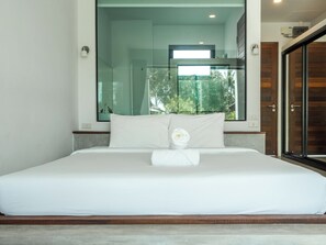 Estúdio Deluxe, 1 cama de casal, vista para o jardim | Wi-fi grátis, roupa de cama fornecida 