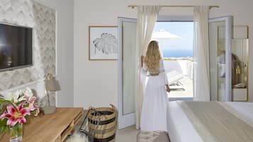 Villa Deluxe, 2 quartos, piscina privativa, vista para as vinhas | Roupa de alta qualidade, minibar, cofre no quarto