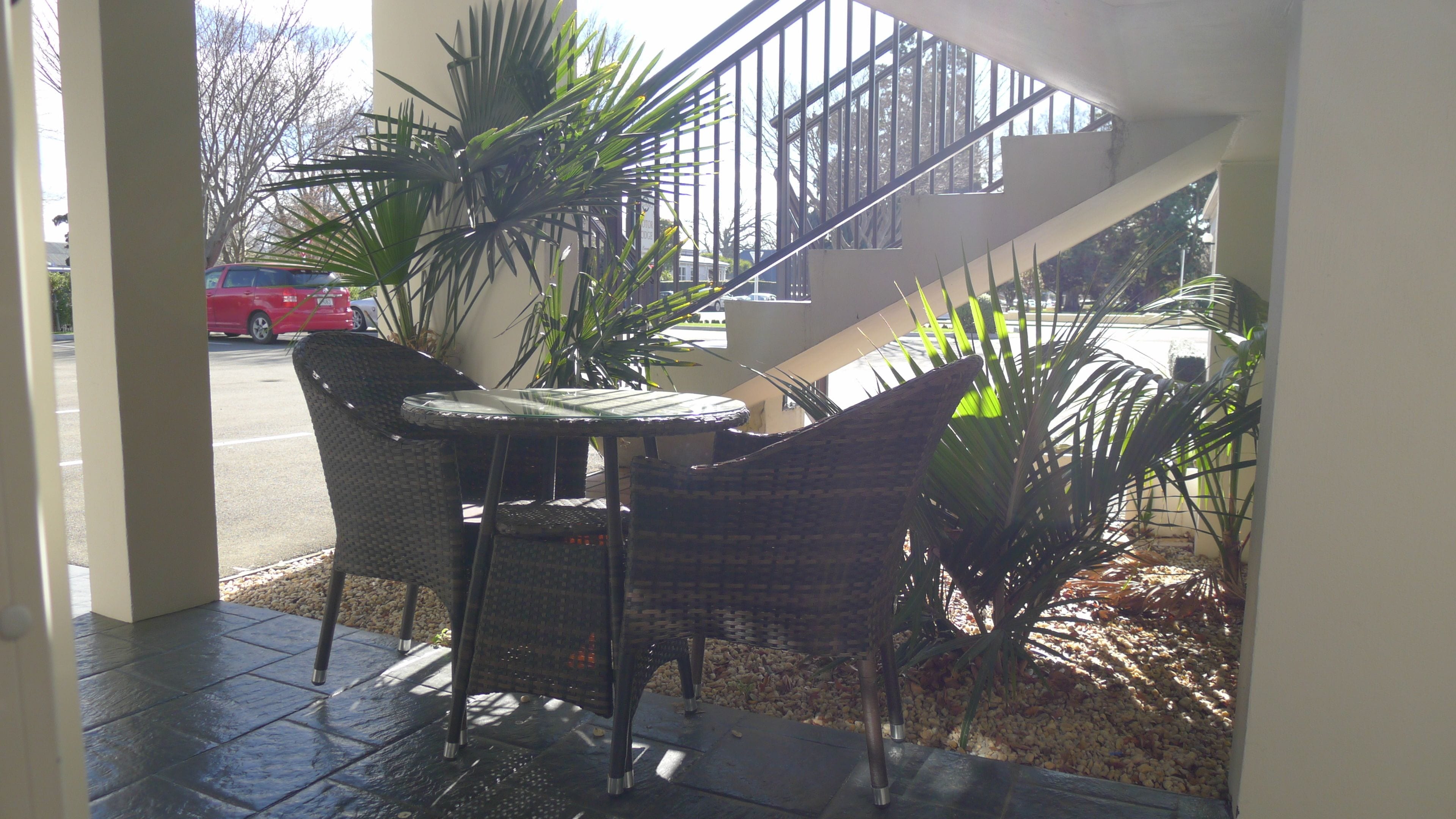 Estúdio standard, 1 cama King, cozinha americana | Terraço/pátio