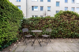 Quarto Duplo Superior, terraço | Vista para o pátio