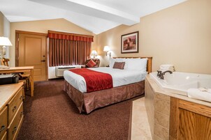 Quarto, 1 cama king-size, acessível, não fumadores | Ferro/tábua de engomar, Wi-fi grátis, roupa de cama fornecida 