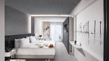 Quarto Duplo ou Twin Superior | 1 quarto, roupa de alta qualidade, camas de colchão viscoelástico