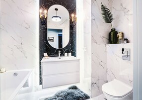 Apartamento Exclusivo | Casa de banho | Artigos de higiene pessoal grátis, um secador de cabelo