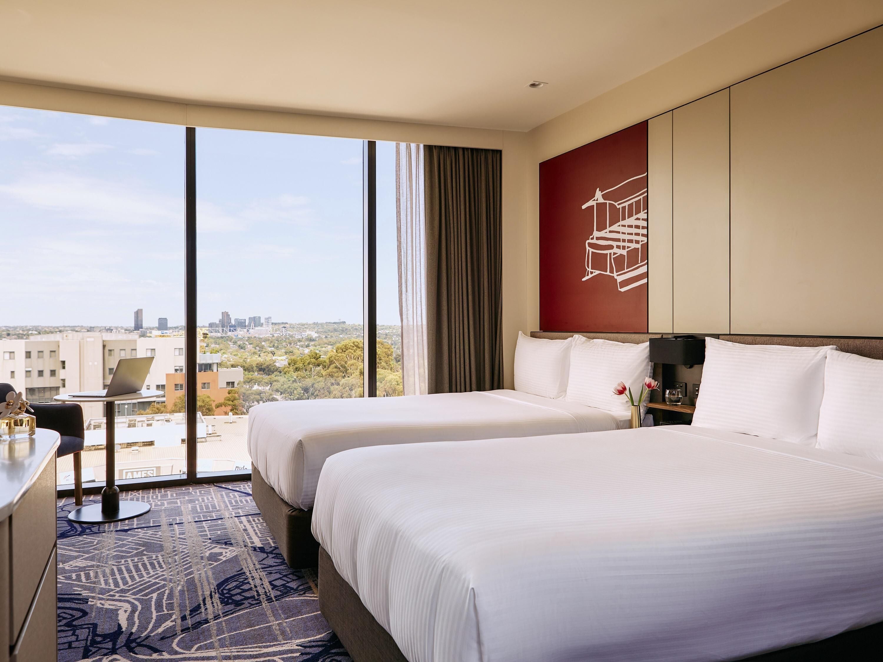 Roupa de alta qualidade, camas de colchão pillowtop, secretária 