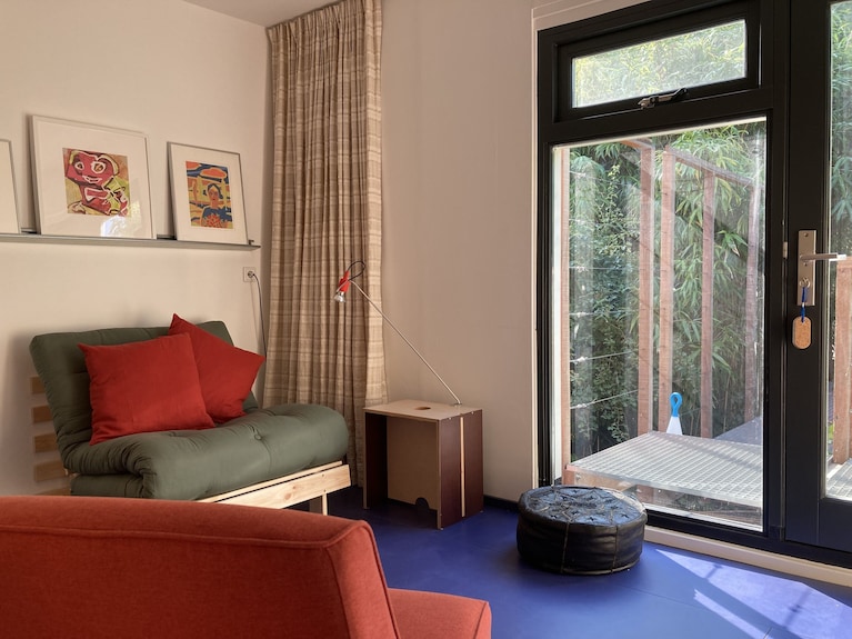 Houseboat With Private Studio Near Downtown And Rai In The Middle Of Urban Greenery - Amsterdam