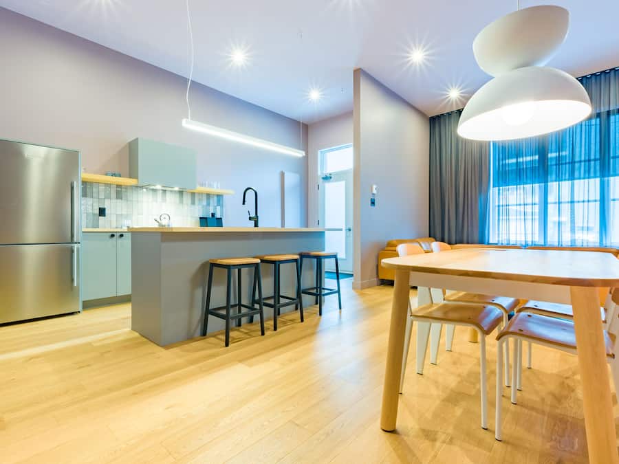 Loft, 1 cama King | Cozinha privada | Geladeira grande, micro-ondas, fogão, cooktop