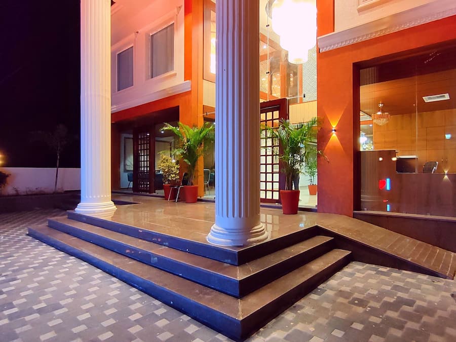 Entrada do alojamento