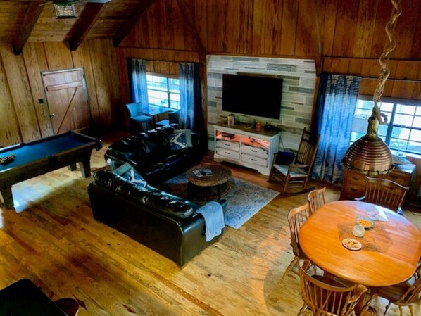 Rustic newly remodeled River House on working fish house property ...