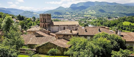 Vista para o campo desde o alojamento