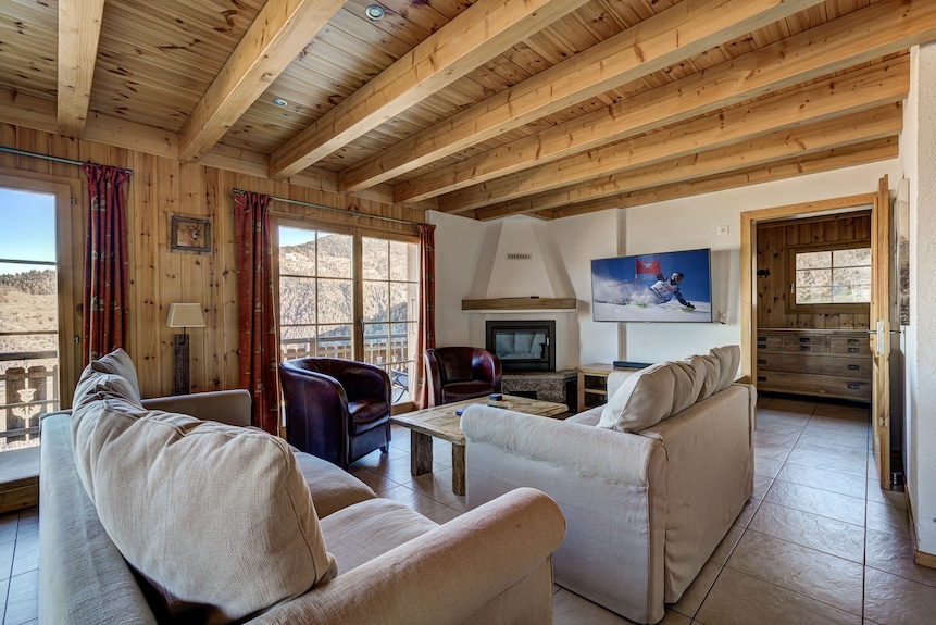 Vivienda De Vacaciones Maravillosa Y Confortable En La Tzoumaz, 4 Vallees, Suiza Para 8 Personas - Verbier