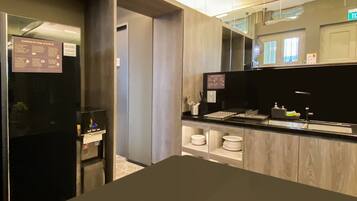 Espaço de cozinha partilhado