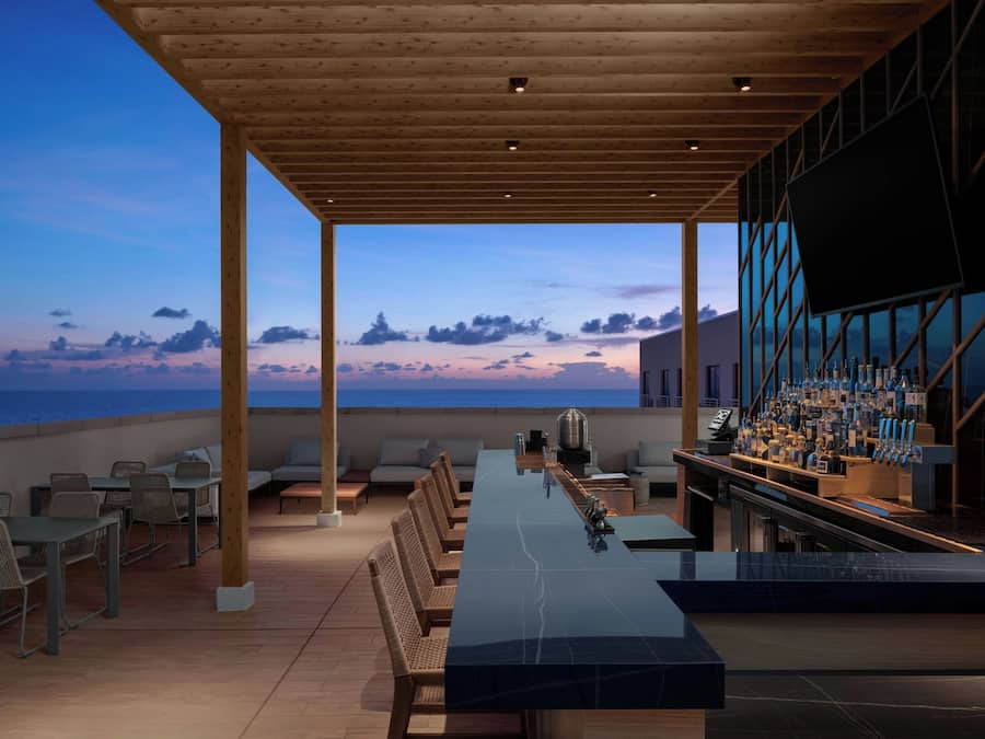 Terraço no piso superior