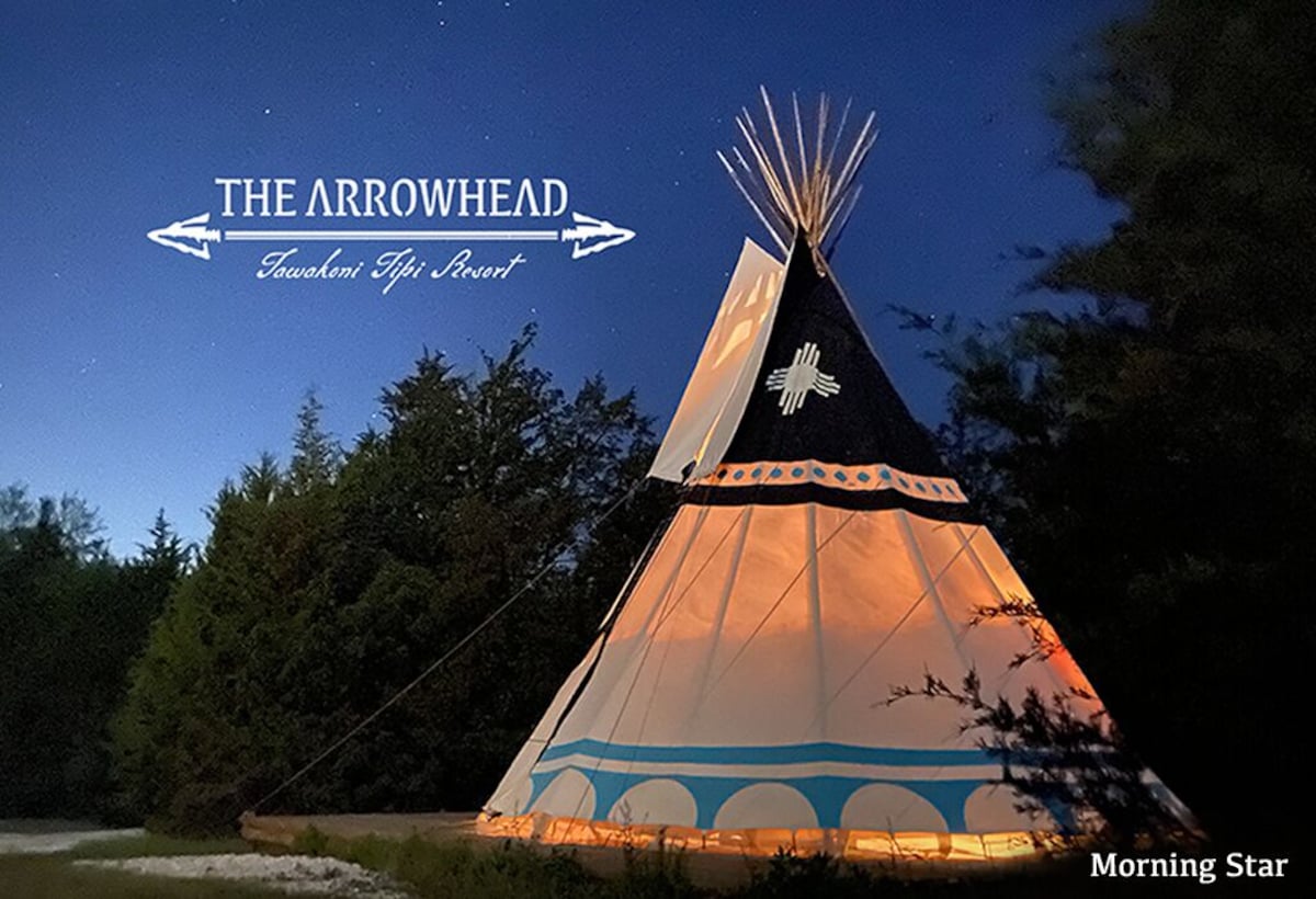 The Arrowhead Tipi Resort - Morning Star - Nomadic Tipis on Lake ...