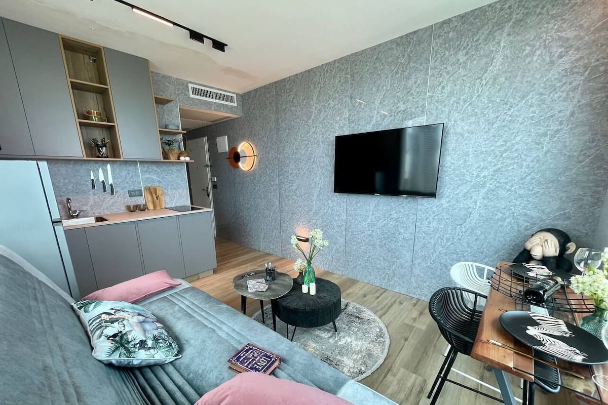 Apartamento Comfort | 1 quarto, roupa de alta qualidade, secretária
