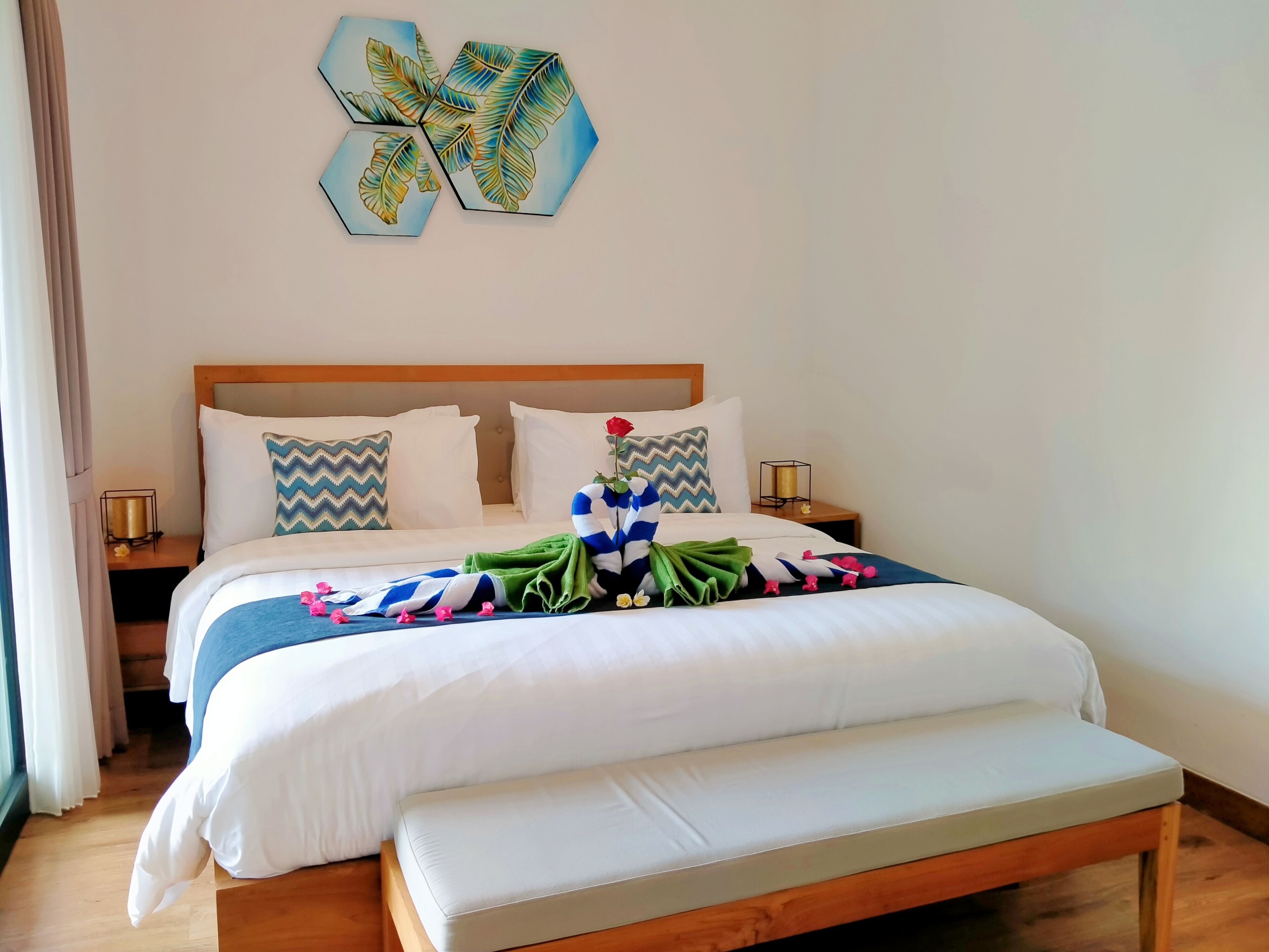 Villa, 2 quartos | 2 quartos, cofre no quarto, Wi-fi grátis, roupa de cama fornecida 