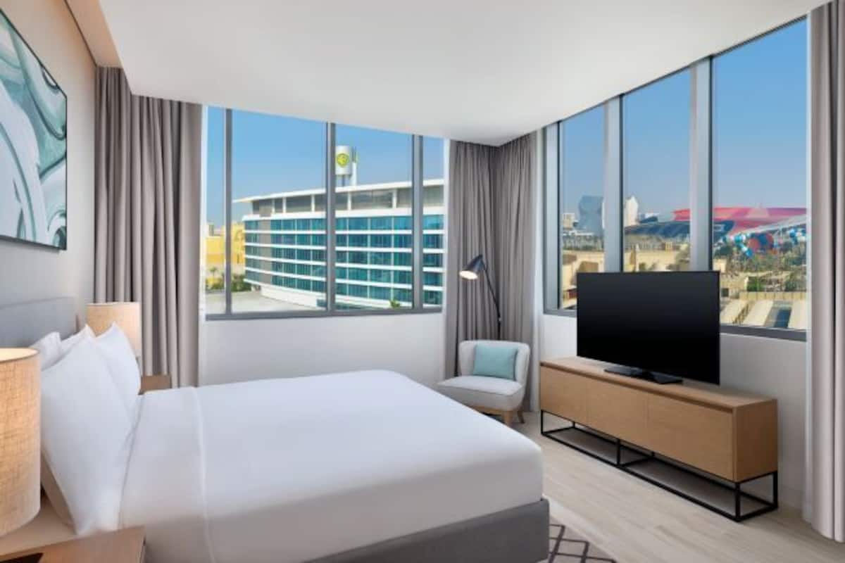 Roupas de cama premium, cofres nos quartos, individualmente mobiliados