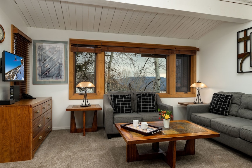 Aspenwood K15 - Après-ski Cozy | Walk To Slopes, Mountain Hot Tub & Pool - Snowmass Village, CO