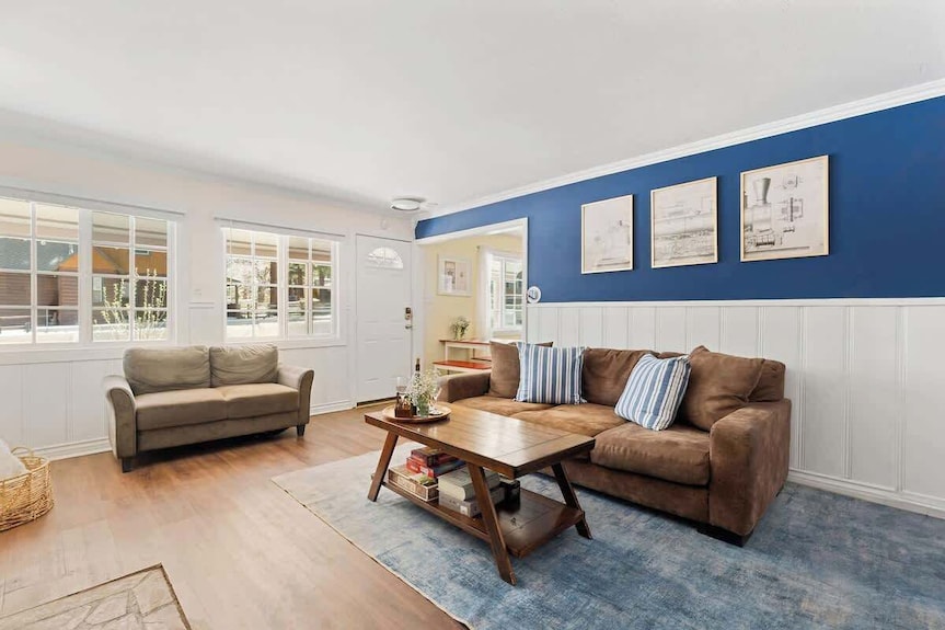 Chez Caboose Spa Fenced Yard Near Summit - ビッグ・ベアー・レイク, CA