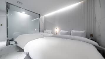 Party Room A | Roupas de cama premium, edredons de pluma, individualmente decorados
