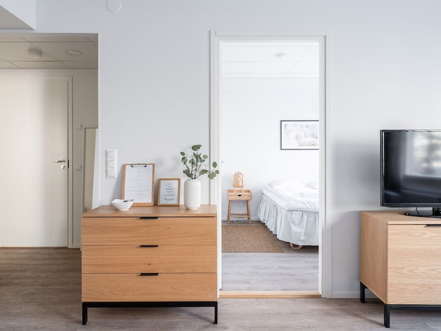 Apartamento Cidade | 2 quartos, secretária adequada para computadores portáteis