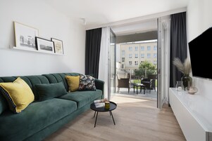 Apartamento Design | Sala | Smart TV de 50 polegadas com canais digitais, televisor 