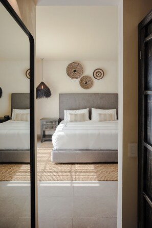 Villa de Luxo, 2 quartos | Roupa de alta qualidade, edredões de penas, camas de colchão pillowtop 