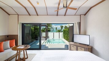 Pool Villa | Frigobar, cofres nos quartos, cortinas blackout, quartos à prova de som