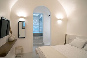 Honeymoon Suite with Sea View & Hot Tub | 1 quarto, lençóis de algodão egípcio, roupa de alta qualidade