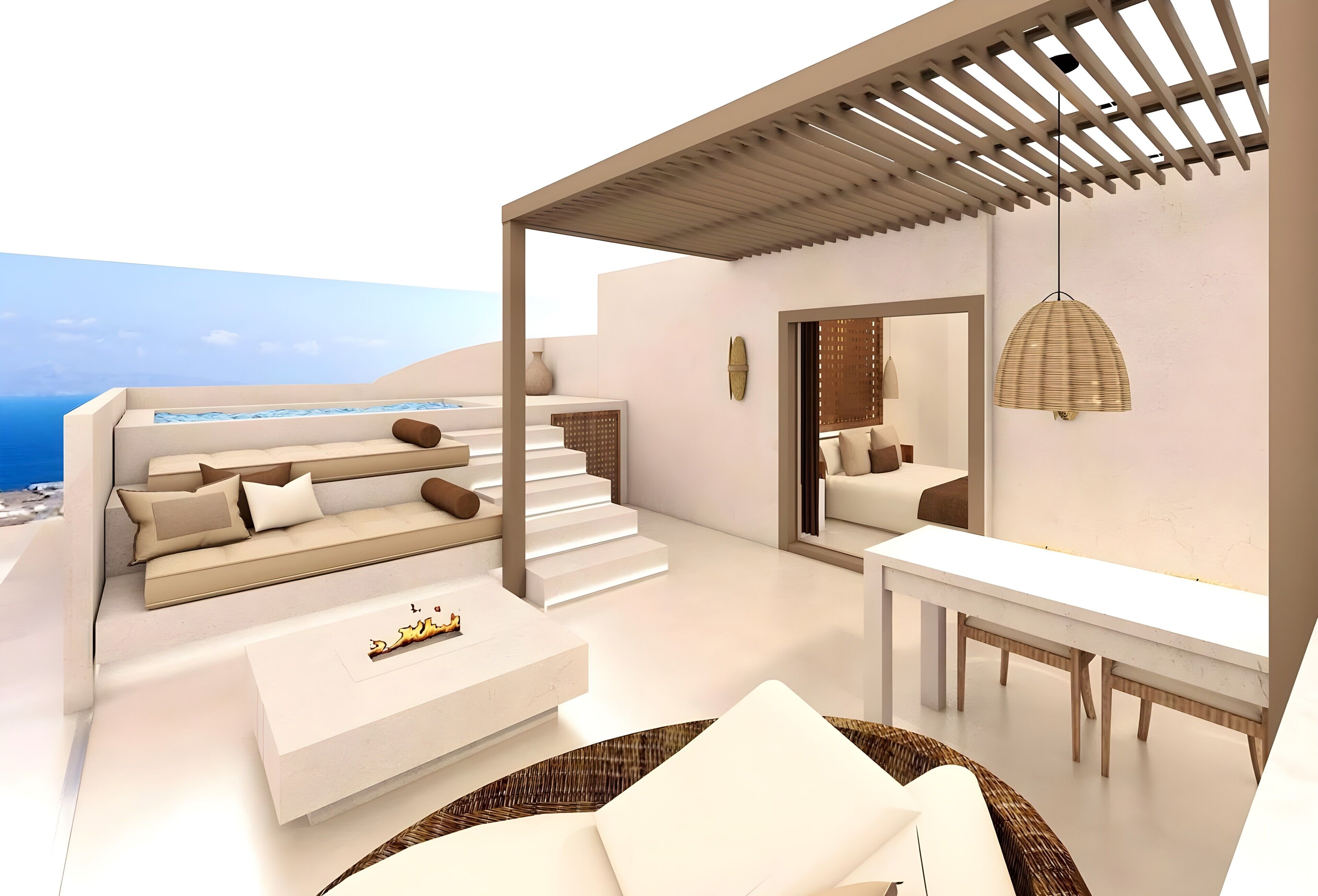 Petit Suite with Sea View & Hot Tub | Terraço/pátio interior