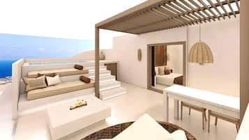 Petit Suite with Sea View & Hot Tub | Terraço/pátio interior