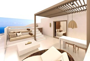 Petit Suite with Sea View & Hot Tub | Terraço/pátio interior
