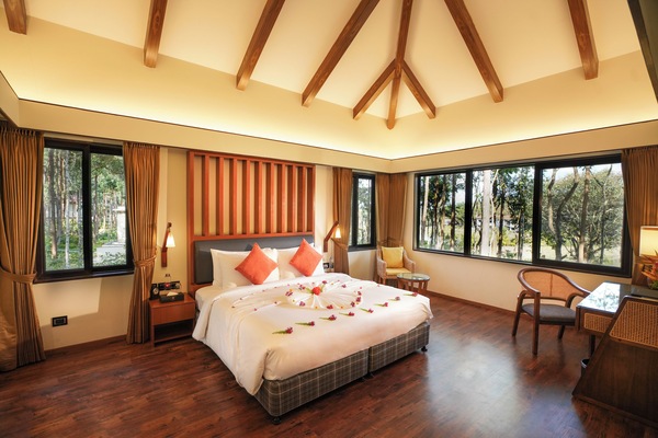 Quarto casal, 1 cama King (Teak Suite (1 Bedroom accommodation)) | Roupas de cama premium