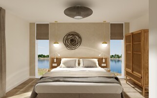 Villa Premium | Secretária adequada para computadores portáteis, quartos insonorizados 