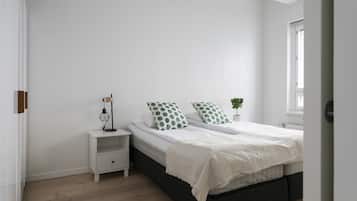 Apartamento superior | Ferros/tábuas de passar roupa, Wi-Fi de cortesia, roupa de cama