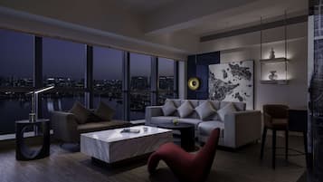 1 quarto, edredões de penas, minibar, cofre no quarto