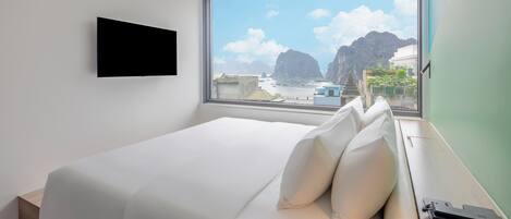 Quarto, 1 cama King | Frigobar, cofres nos quartos, escrivaninha