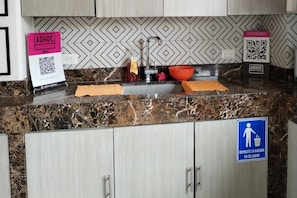 Espaço de cozinha compartilhada