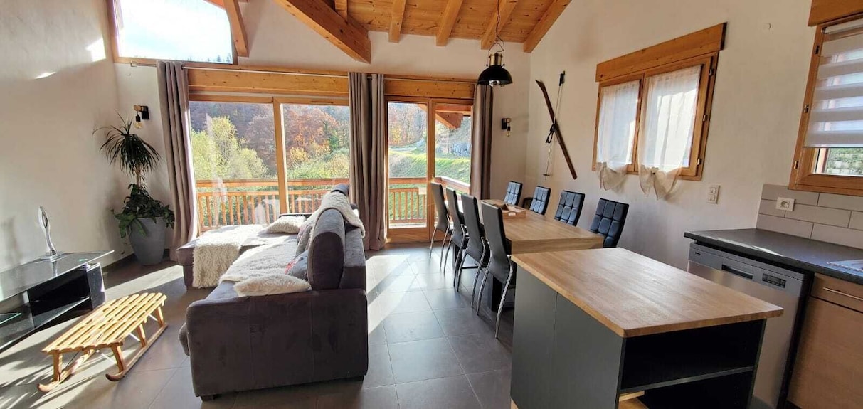 Superb Luxury Half Chalet 120m² 8 Persone A Sallanches. - Sallanches