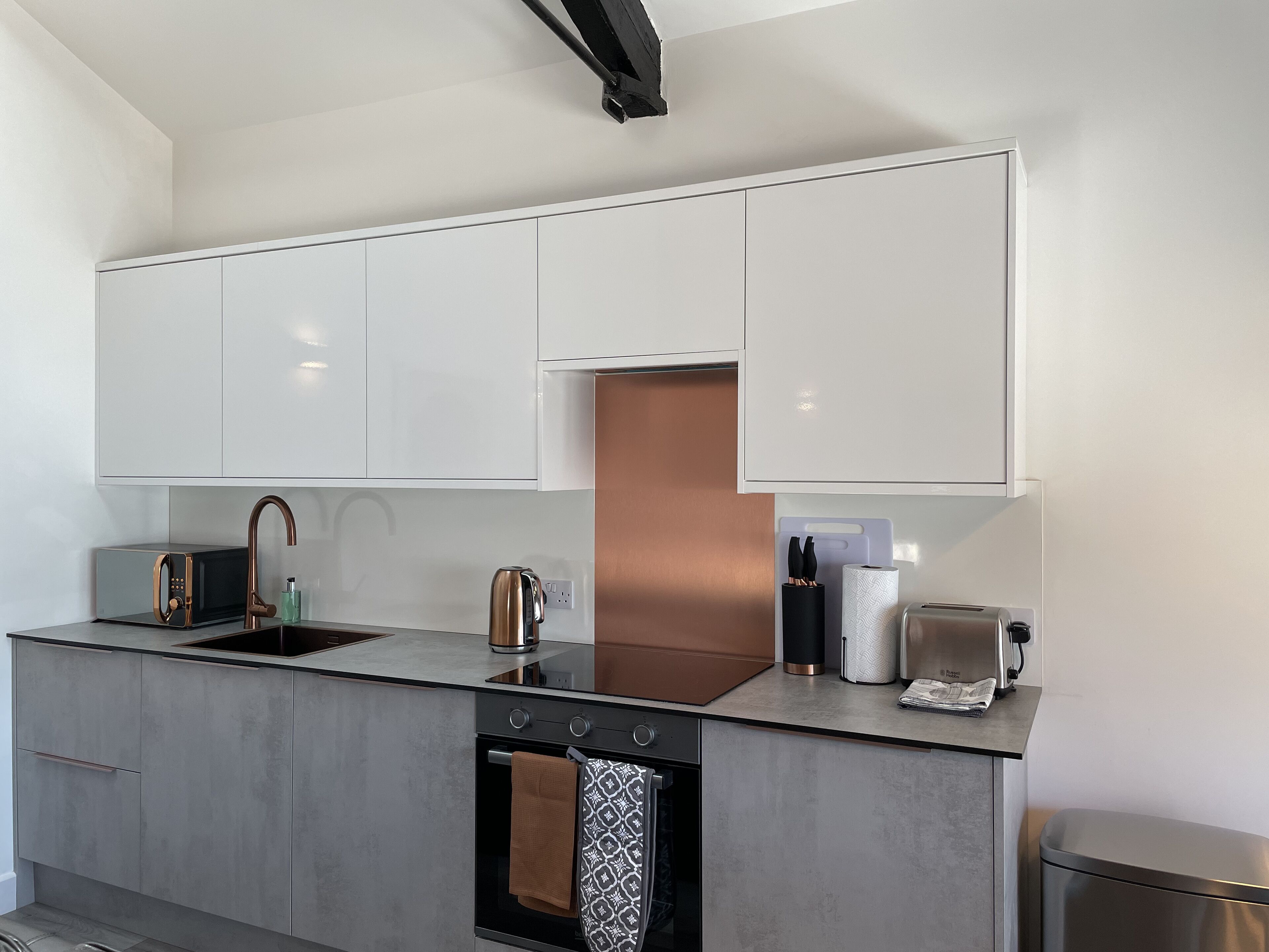 Apartamento, casa de banho privativa (Wells) | Cozinha privada