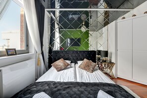 Apartamento de Luxo | 1 quarto, ferro/tábua de engomar, Wi-fi grátis, roupa de cama fornecida 