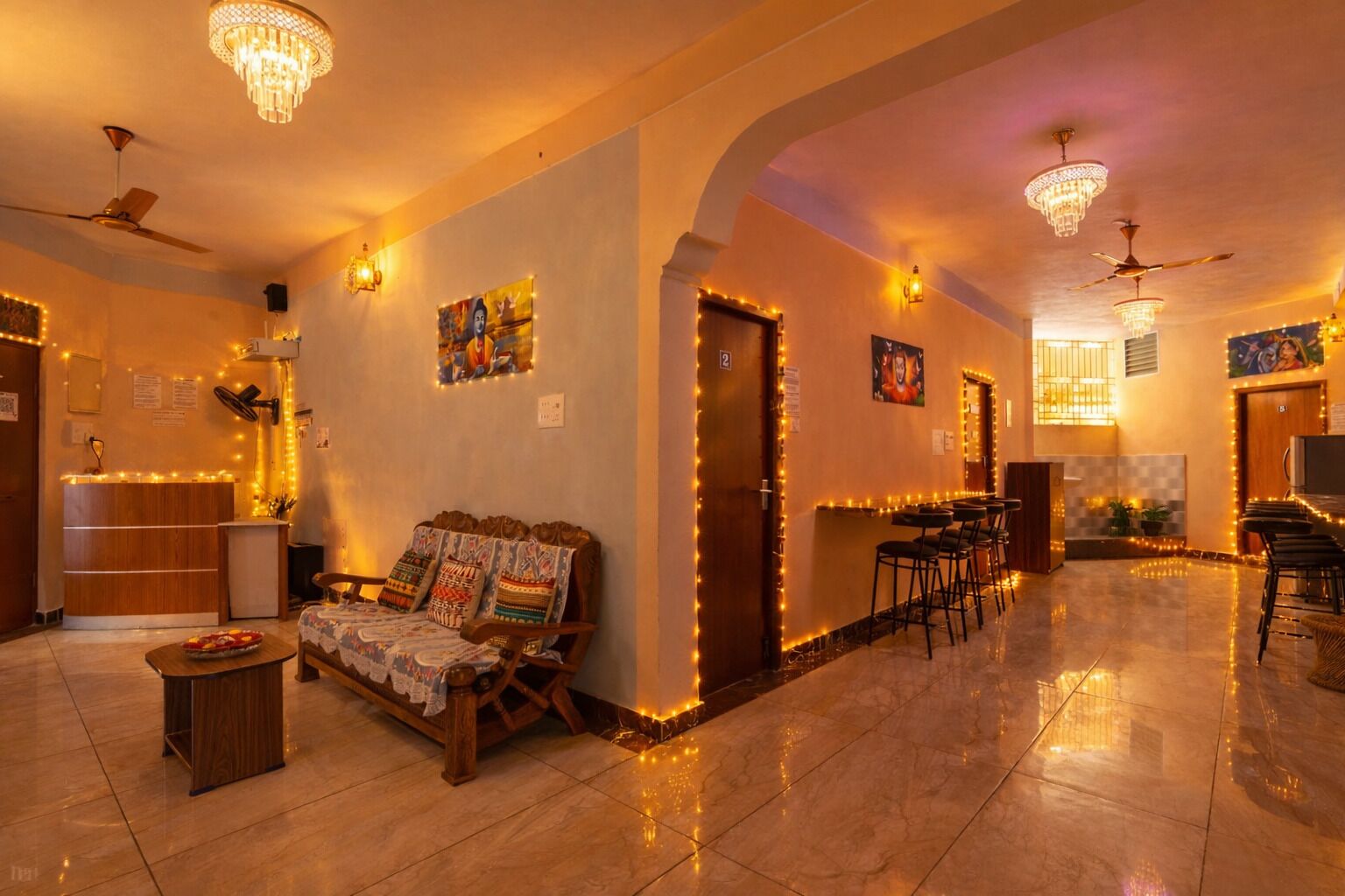 Sala de estar do lobby