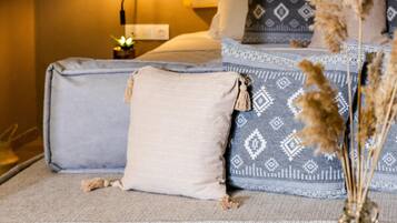 Roupa de alta qualidade, camas de colchão pillowtop, cofre no quarto
