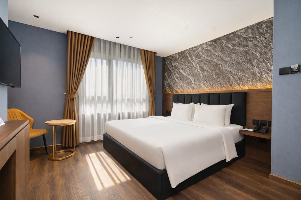 Quarto Premier, banheira, Vista para a cidade | Vista para a cidade