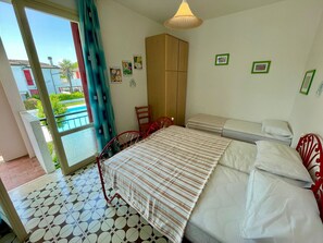 Villa, 3 quartos, varanda, vista para a piscina | 4 quartos 
