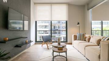 Apartamento, 2 quartos (201) | Área de estar