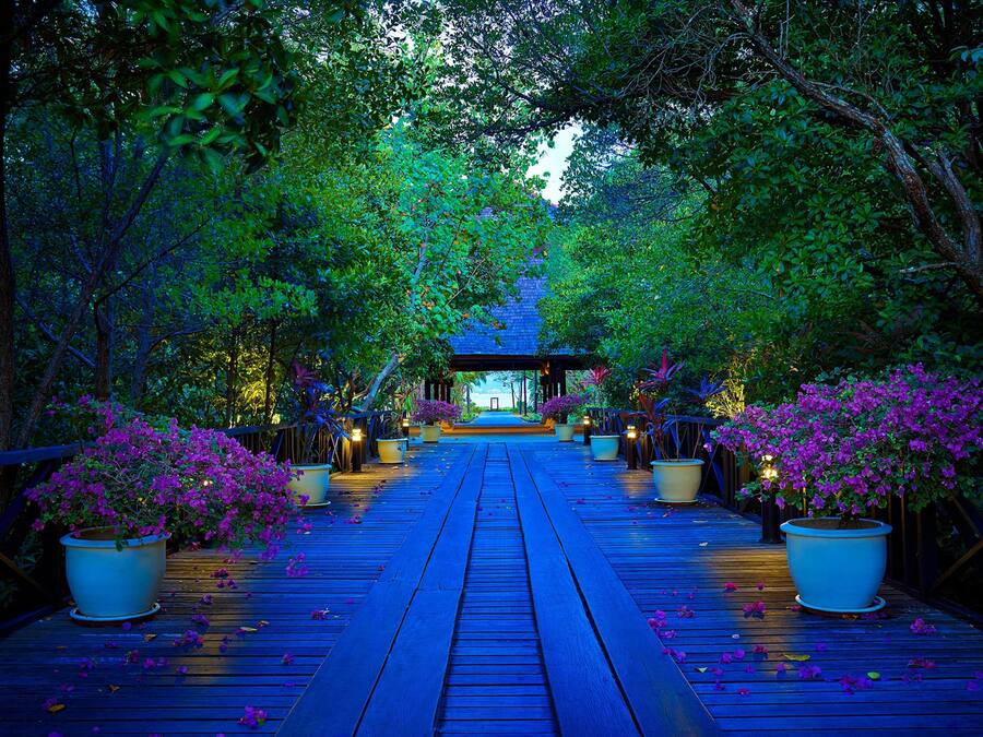 Entrada do alojamento